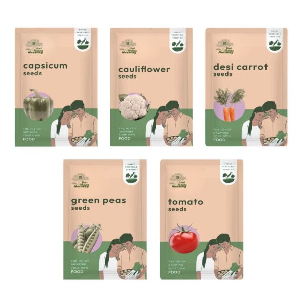 Indian Vegetable Seeds Bundle of 5 Packet – Hari Mauza Nursery